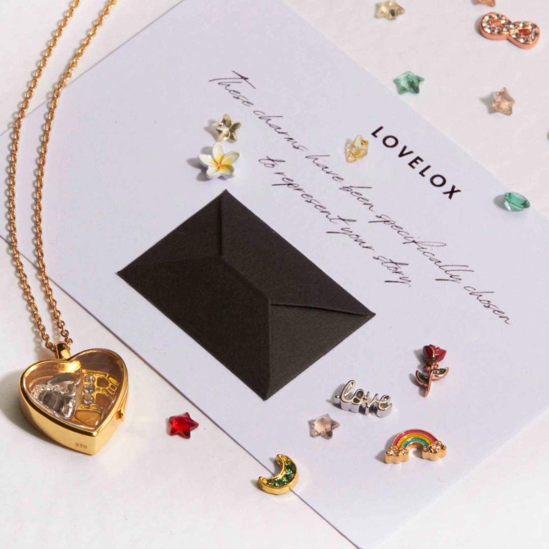 Interlocking Heart Crystal Charm – LOVELOX