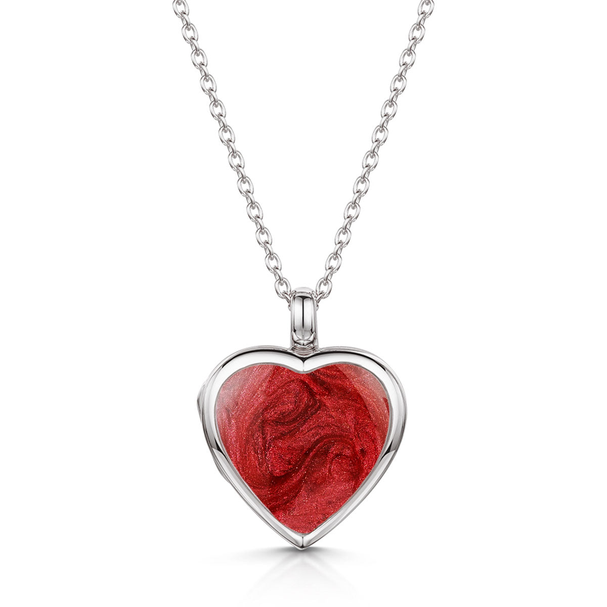 Heart Ashes Resin Locket - Silver – LOVELOX