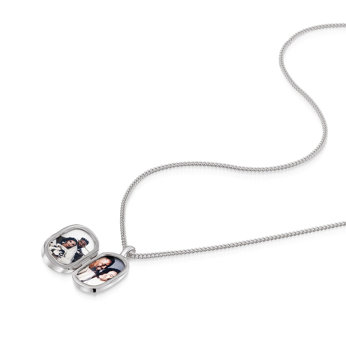 Men's Small Lapis Lazuli Dog Tag Locket - Silver – LOVELOX