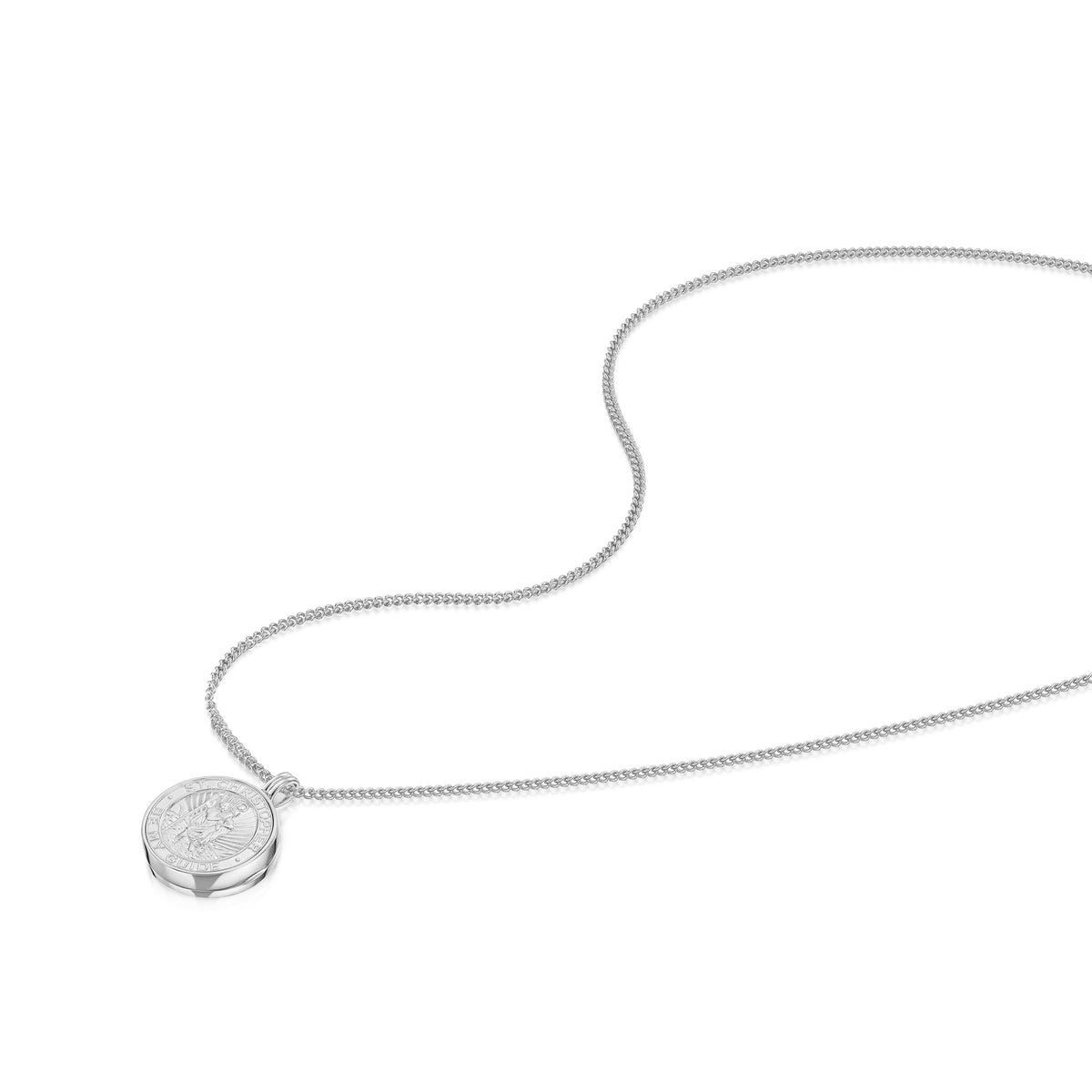 Men's St Christopher Locket - Silver – LOVELOX
